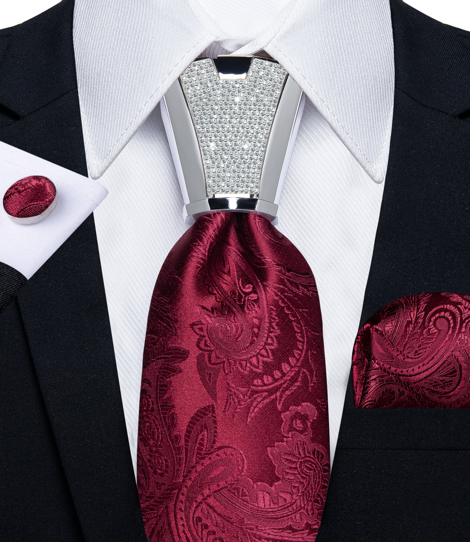 Red Tie Set | DiBanGuStore